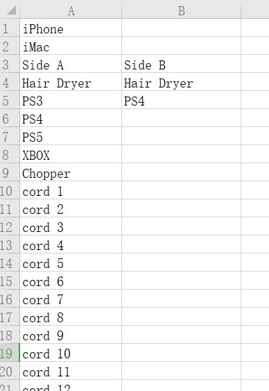 Import Text From Excel Files